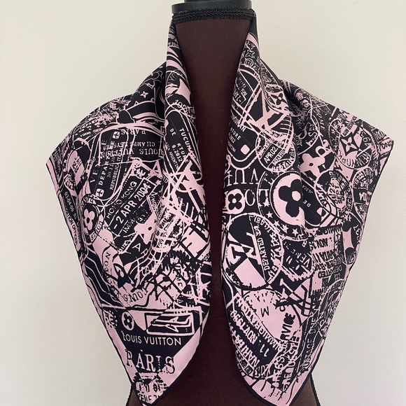 Louis Vuitton | Accessories | New Louis Vuitton Scarf Monogram Trunks ...
